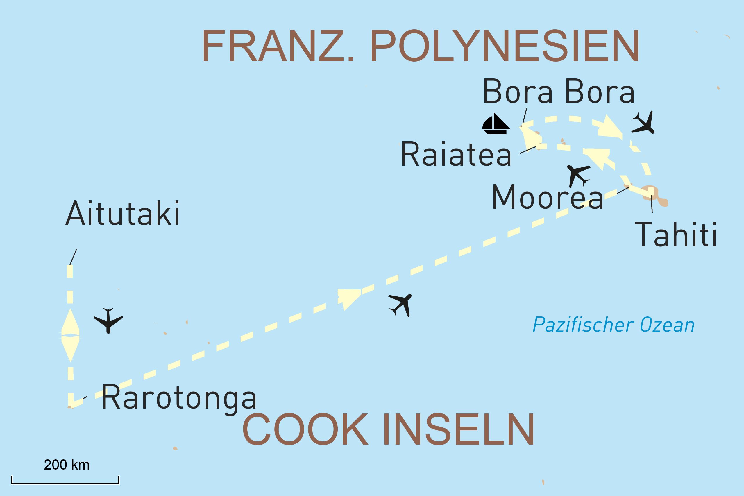 Französisch-Polynesien Rundreise privat - Geoplan-Reisen.de