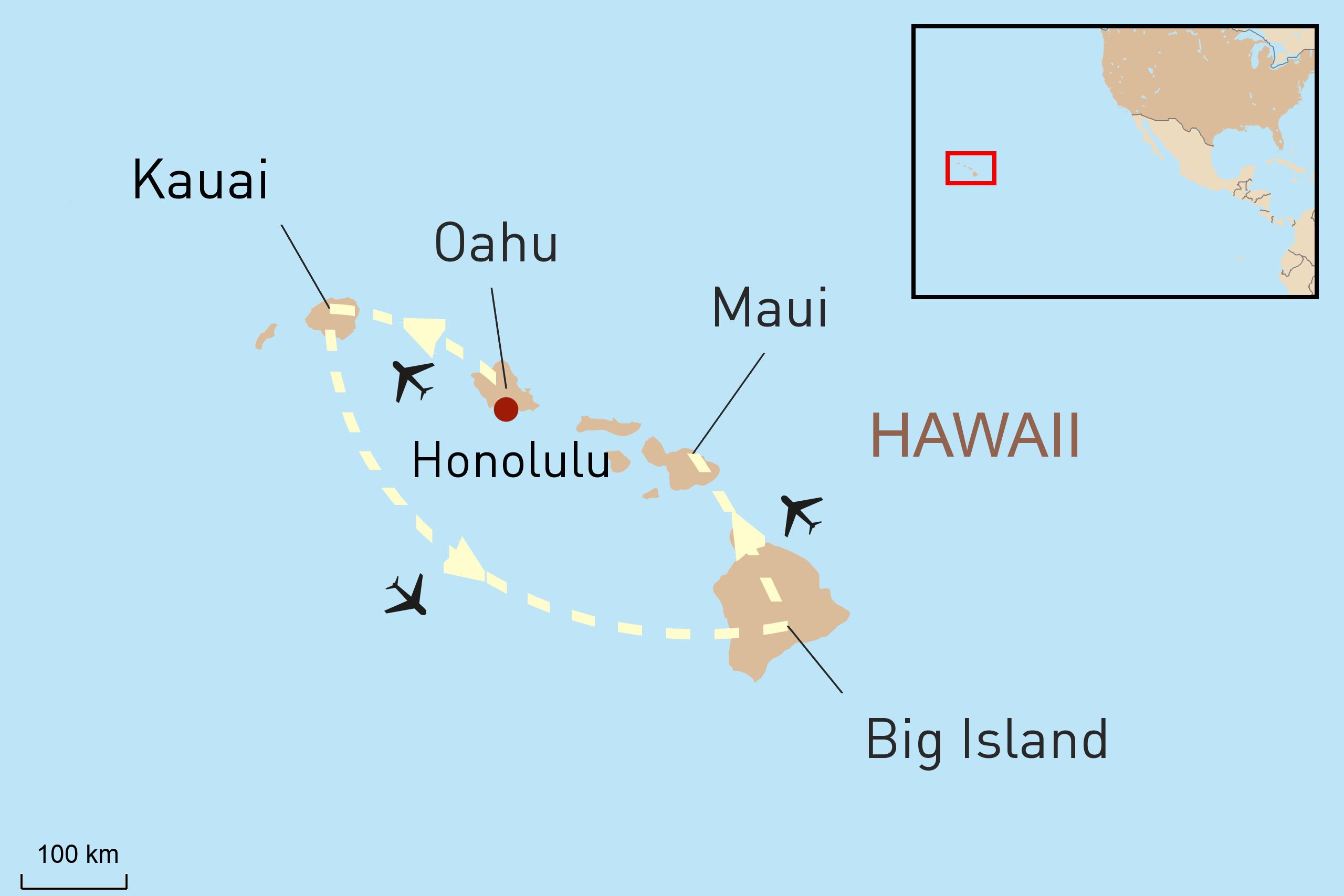 Hawaii Inselhopping und Mietwagenreise - Geoplan Privatreisen