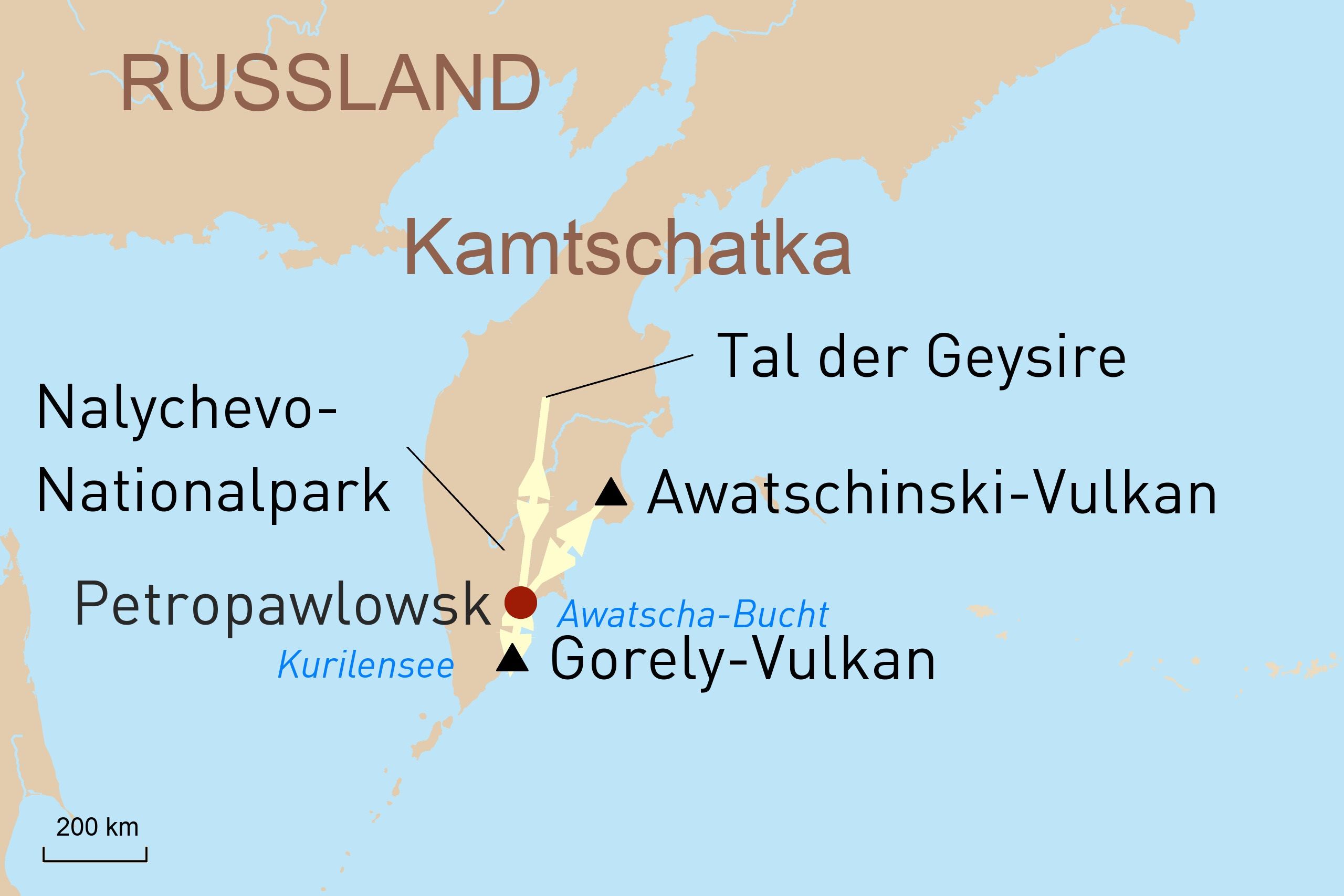 Kamtschatka Safari individuell und privat - Geoplan-Reisen.de