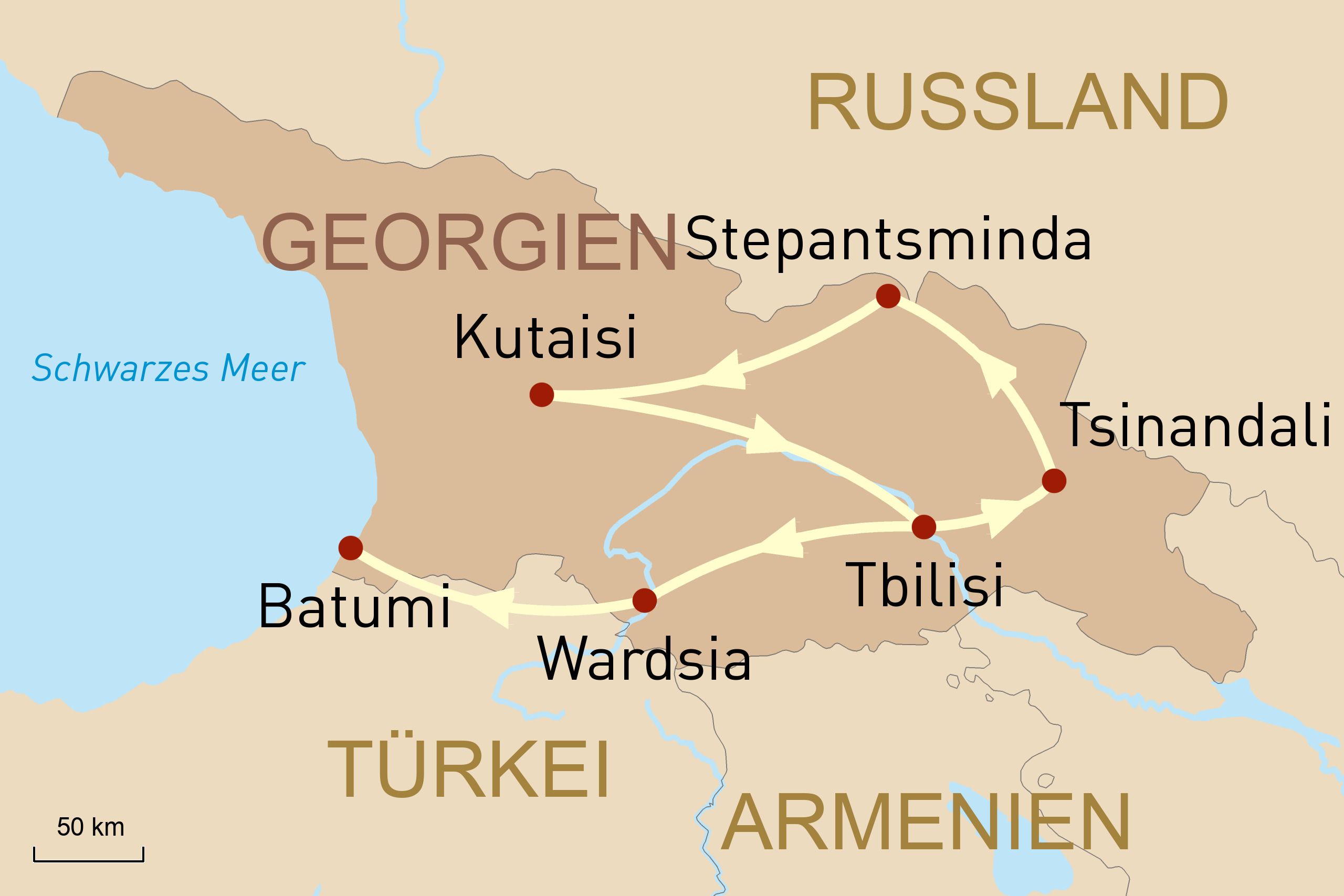 Georgien Rundreise individuell und privat - Geoplan-Reisen.de